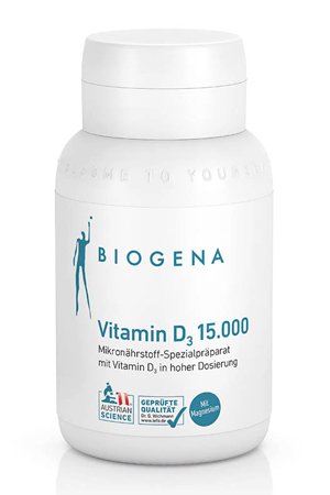 Biogena Vitaminas D 15000 IU - didelės dozės vitaminas D – Vitagama